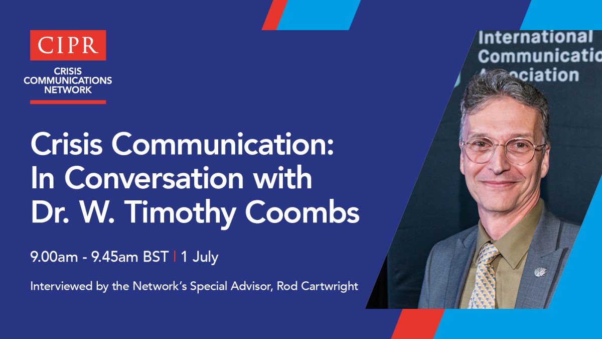 Sharing best practice in crisis communications